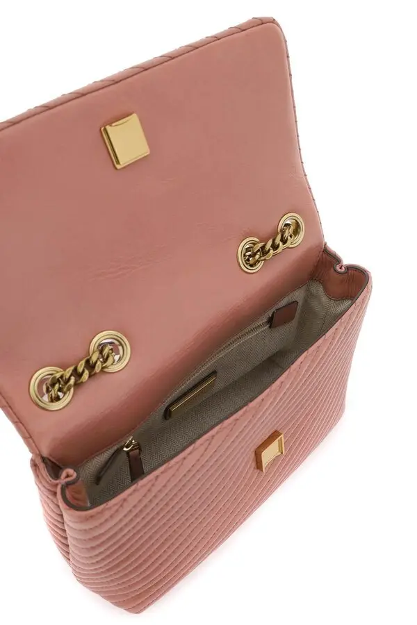 Tory Burch Matelasse Kita Moto Shoulder Bag