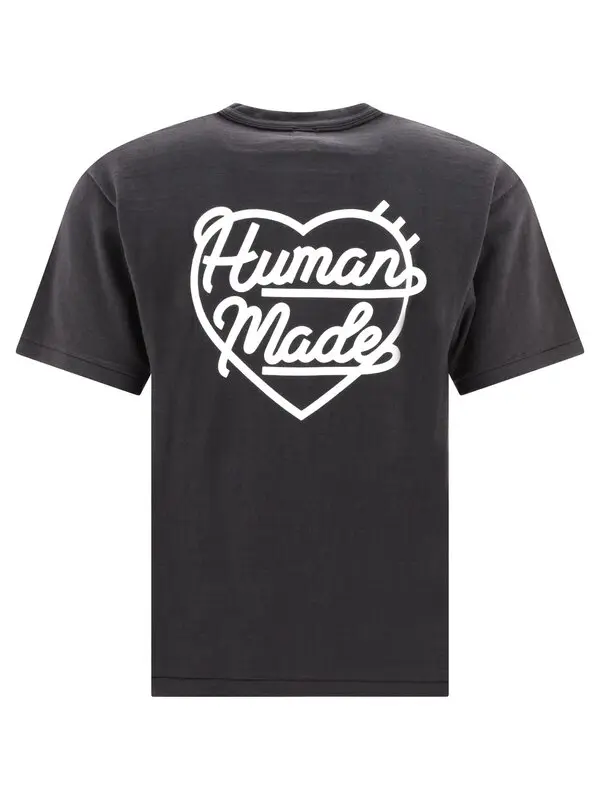 トップス HUMAN MADE HEART BADGE T-SHIRT BLACK Human Made Heart Badge T Shirt - Black | Editorialist