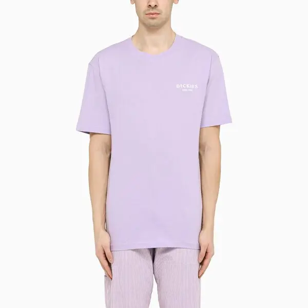 Dickies Lilac/white Cotton T Shirt