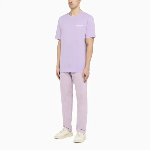 Dickies Lilac/white Cotton T Shirt