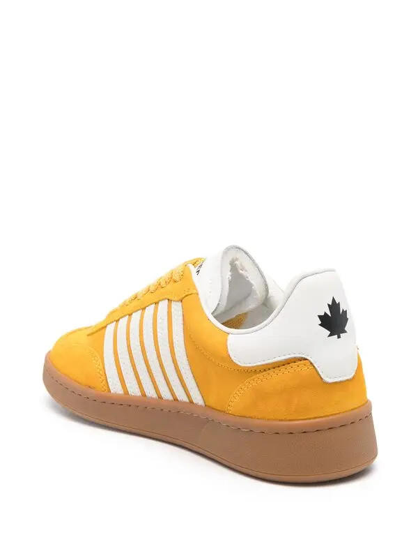 Dsquared2 Boxer Leather Sneakers - Ocra+bianco