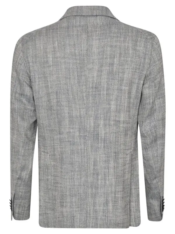 Tagliatore Single-breasted Herringbone Blazer