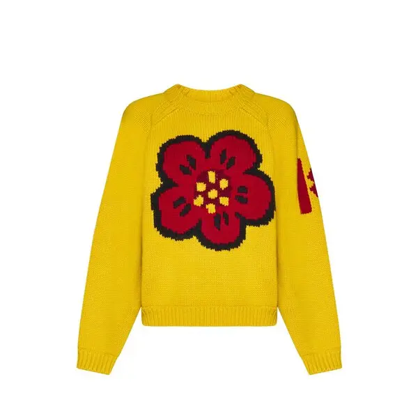 Kenzo Cotton Pullover - Yellow