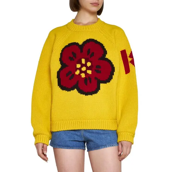 Kenzo Cotton Pullover - Yellow