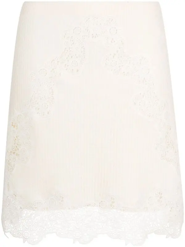 Chloé Wool Skirt - White