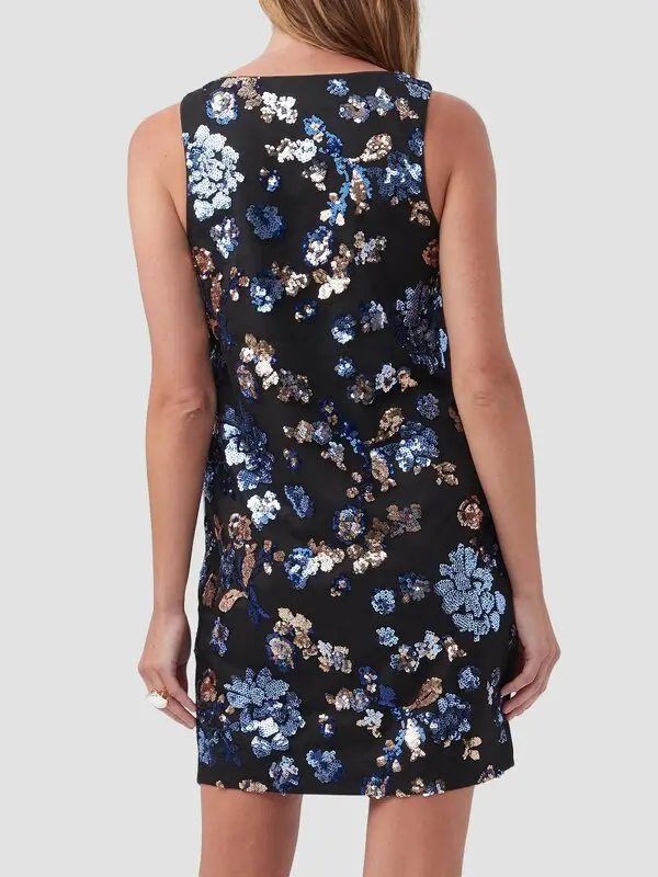 Trina Turk Glitterati Sequin Floral Minidress