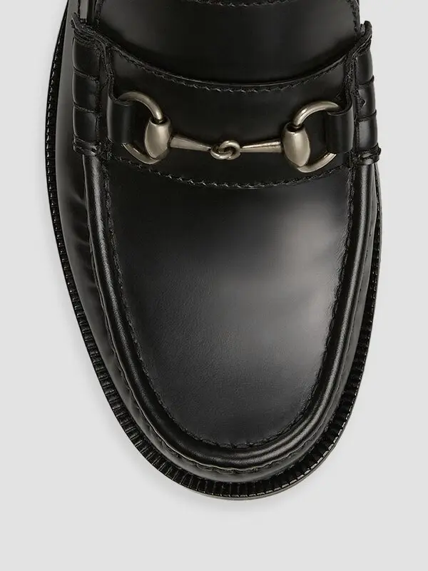 Gucci Kaveh Leather Moccasins