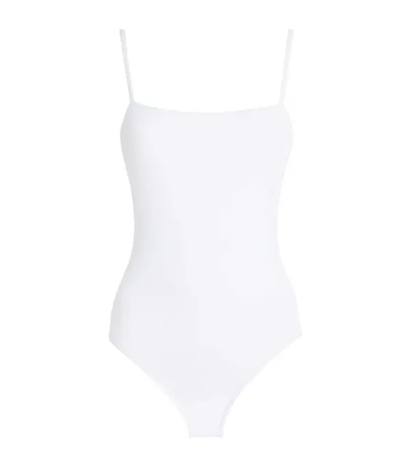 ERES Square-neck Aquarelle Swimsuit - White