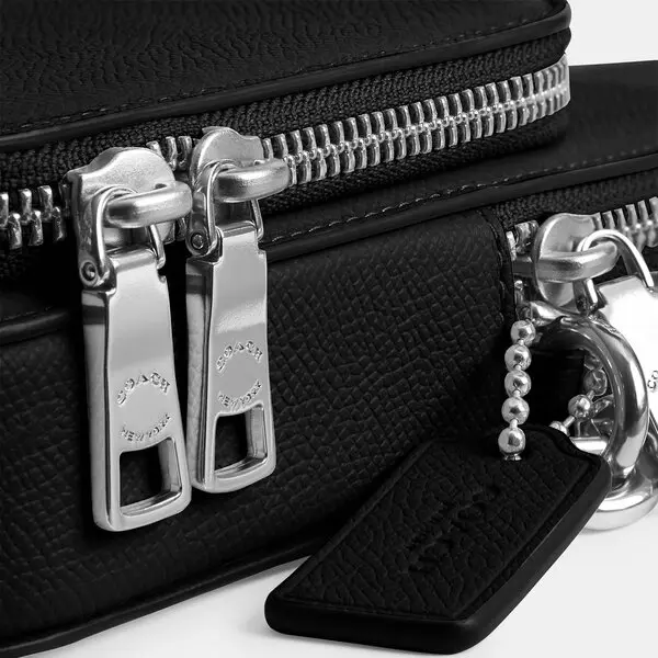 COACH Crossgrain Leather Phone Crossbody