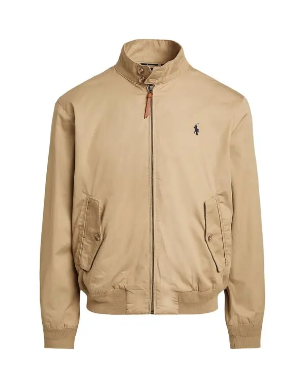 Polo Ralph Lauren Harrington Jacket In Cotton - Beige