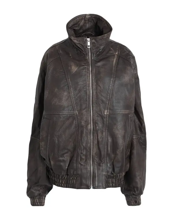 Topshop Dark Sheepskin Jacket