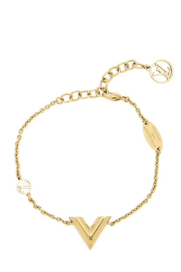 LOUIS VUITTON Essential V Bracelet - Gold