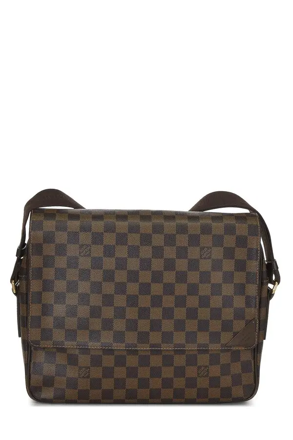 LOUIS VUITTON Damier Ebene Shelton Messenger Bag - Brown