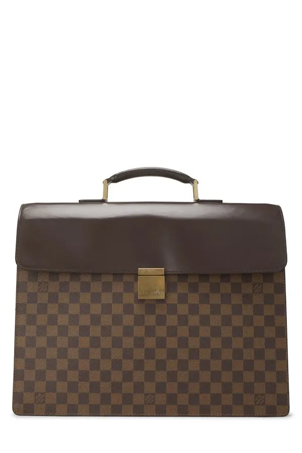 LOUIS VUITTON Damier Ebene Altona Briefcase - Brown