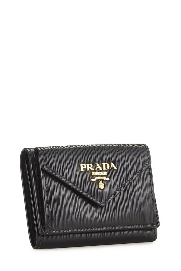 Prada Vitello Move Compact Wallet