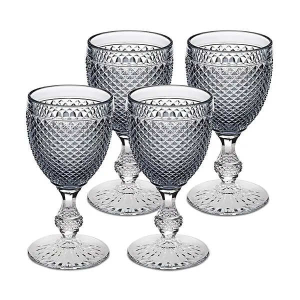 VISTA ALEGRE Bicos Bicolor Goblet With Grey Bowl, Set Of 4 - Multi