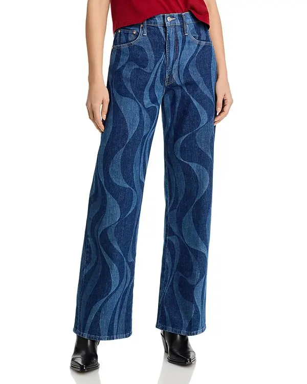MOTHER The Lasso Sneak High Rise Jeans - Twist Of Fate