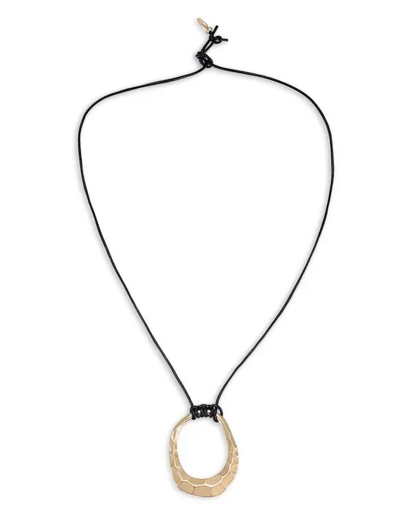 Ettika Hammered Pendant Necklace