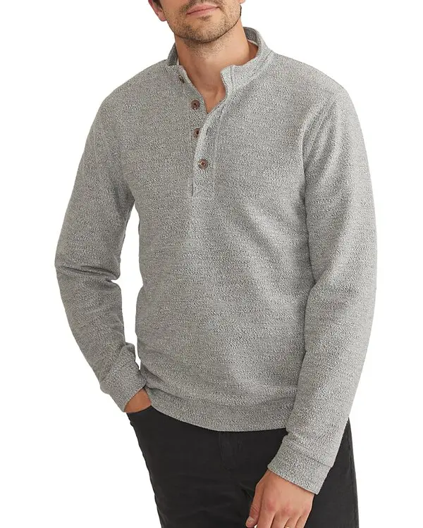 Marine Layer Clayton Textured Pullover - Gray