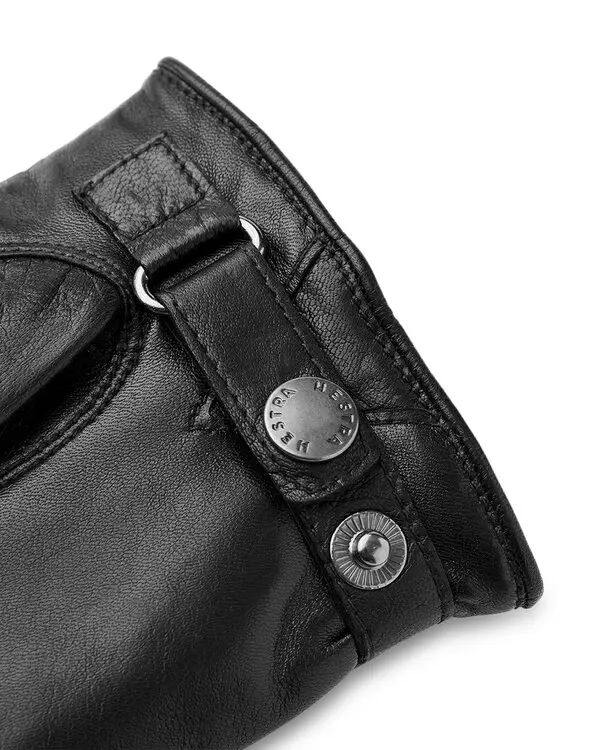 HESTRA Nelson Leather Gloves - Black