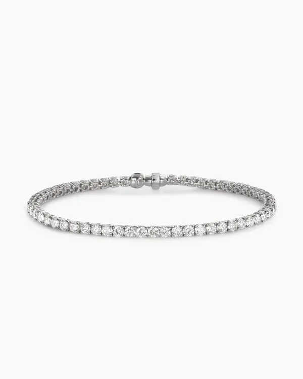 David Yurman Tennis Bracelet In 18k White Gold With Diamonds - Diamond