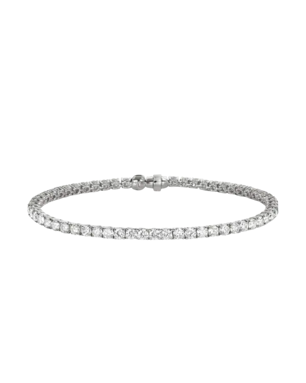 David Yurman Tennis Bracelet In 18k White Gold With Diamonds - Diamond