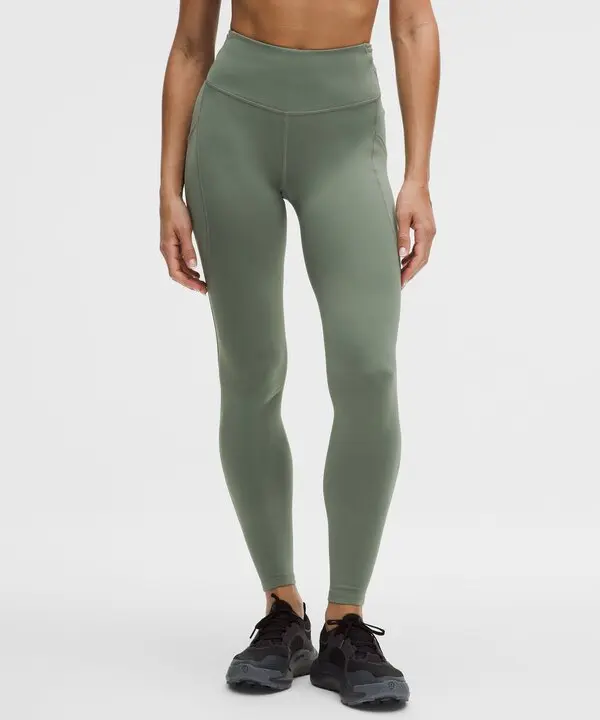 Lululemon Fast And Free High-rise Thermal Tight 28 - Willow Leaf
