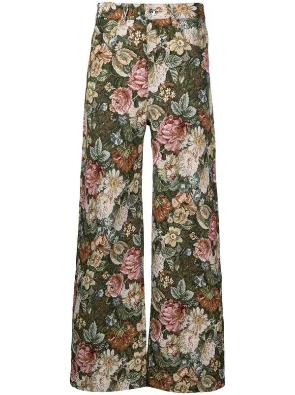 MARQUES' ALMEIDA Wide-leg Brocade Trousers