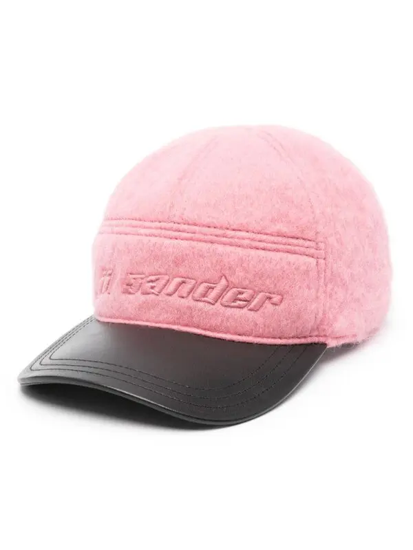 JIL SANDER Logo-embroidered Baseball Cap - Pink