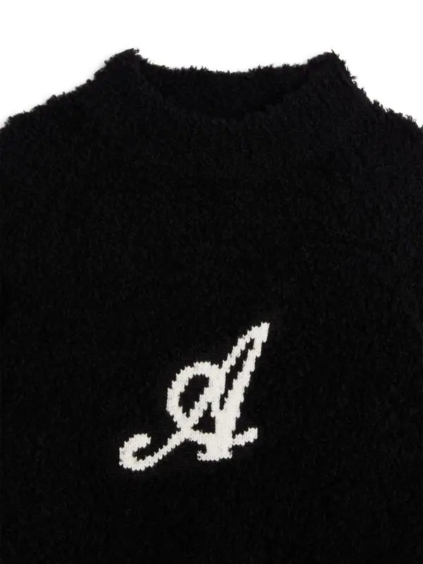 Axel Arigato Logo-intarsia Brushed Jumper