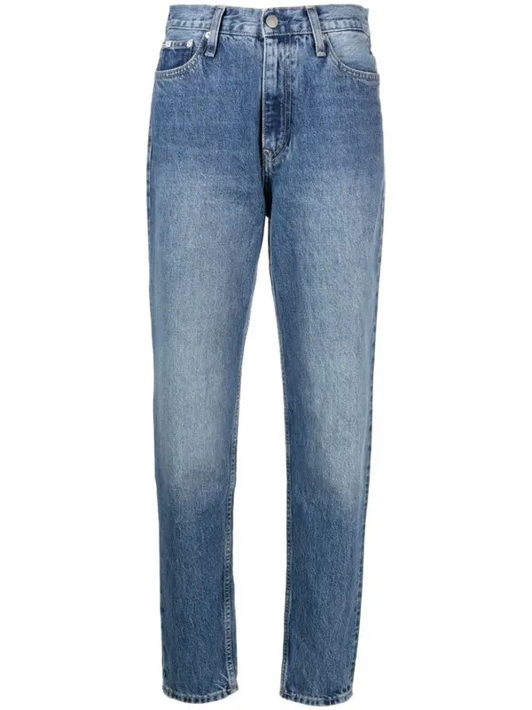 Calvin Klein High-rise Tapered-leg Jeans