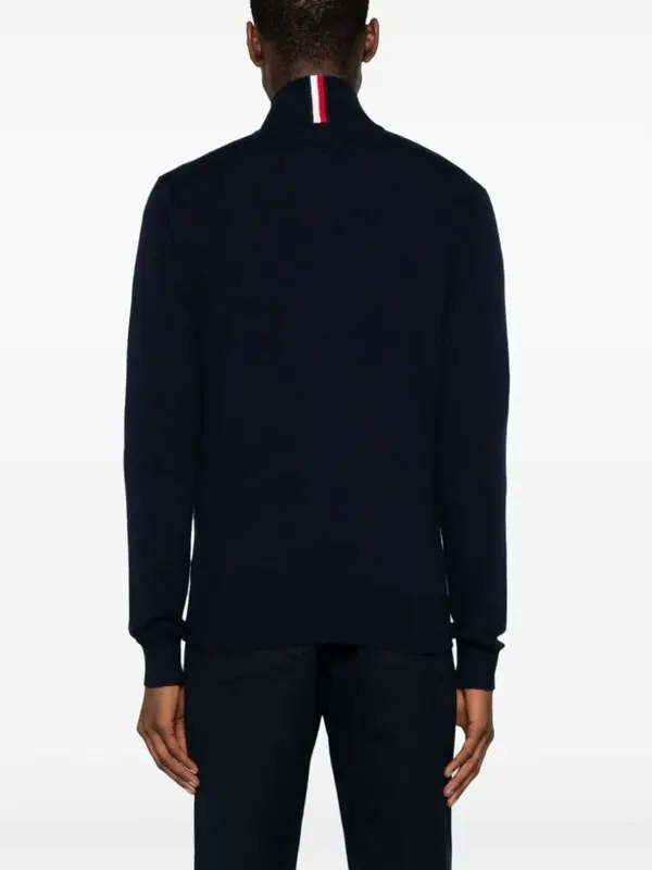 Tommy Hilfiger Logo-patch Cotton-blend Jacket - Blue