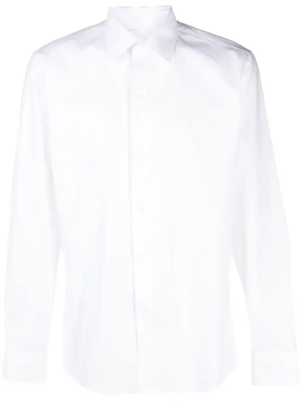 FURSAC Straight-point Collar Cotton Shirt