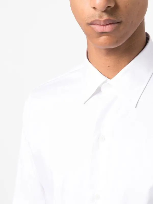 FURSAC Straight-point Collar Cotton Shirt