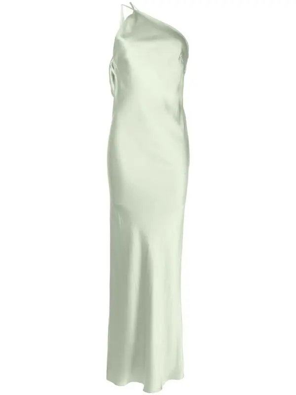 Michelle Mason Single-shoulder Maxi Dress - Green