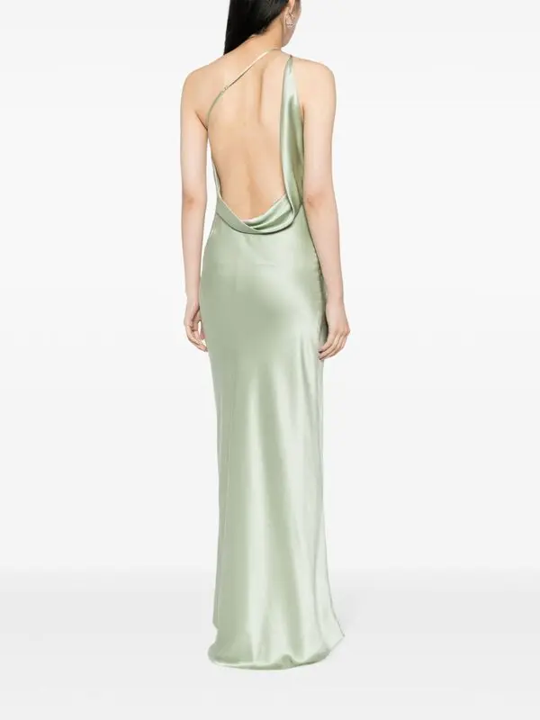 Michelle Mason Single-shoulder Maxi Dress - Green