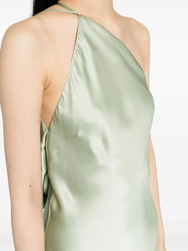 Michelle Mason Single-shoulder Maxi Dress - Green