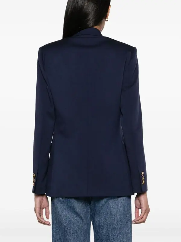 Versace Medusa Head-button Double-breasted Blazer - Blue