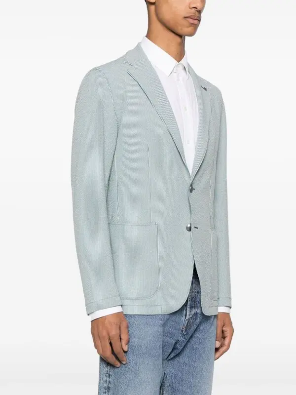 Tagliatore Striped Single-breasted Blazer
