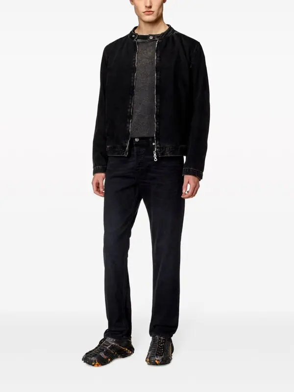 DIESEL® D-glory Denim Moto Jacket - Black
