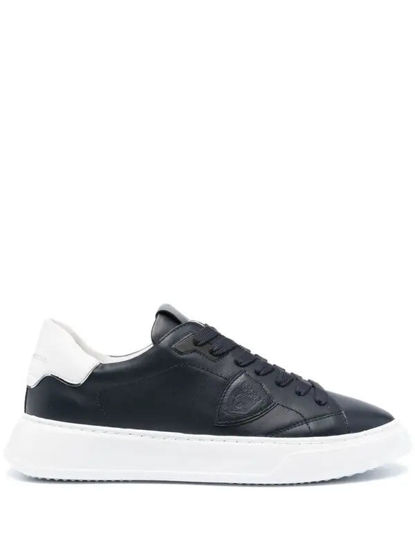 Philippe Model Temple Logo-patch Sneakers - Blue