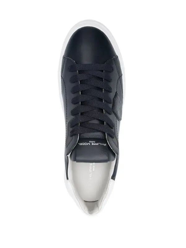 Philippe Model Temple Logo-patch Sneakers - Blue