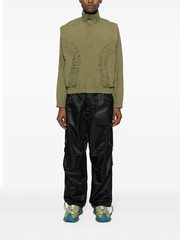 Random Identities Satin-finish Straight Trousers