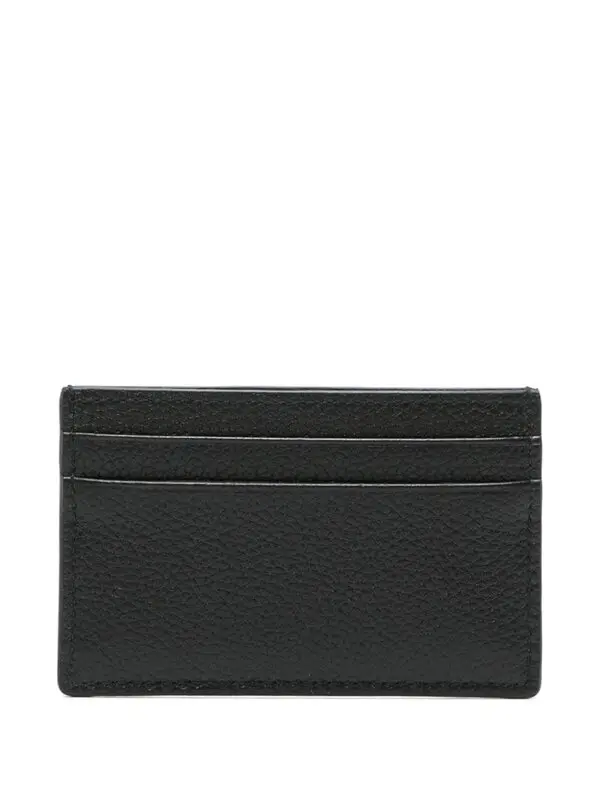 Alexander McQueen Graffiti Pebbled-leather Cardholder