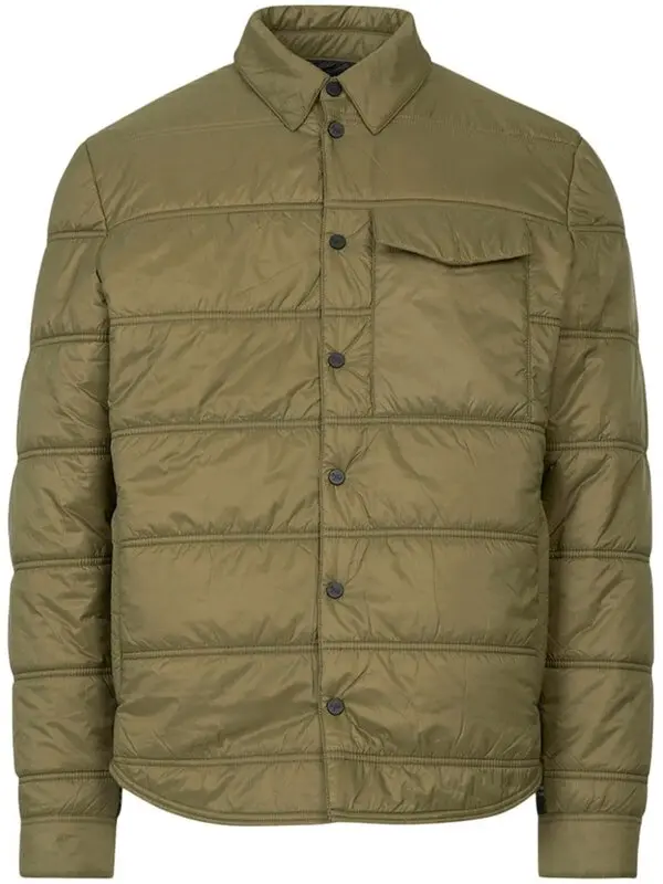 Aztech Mountain Loge Peak Quilted Shirt Jacket - Green