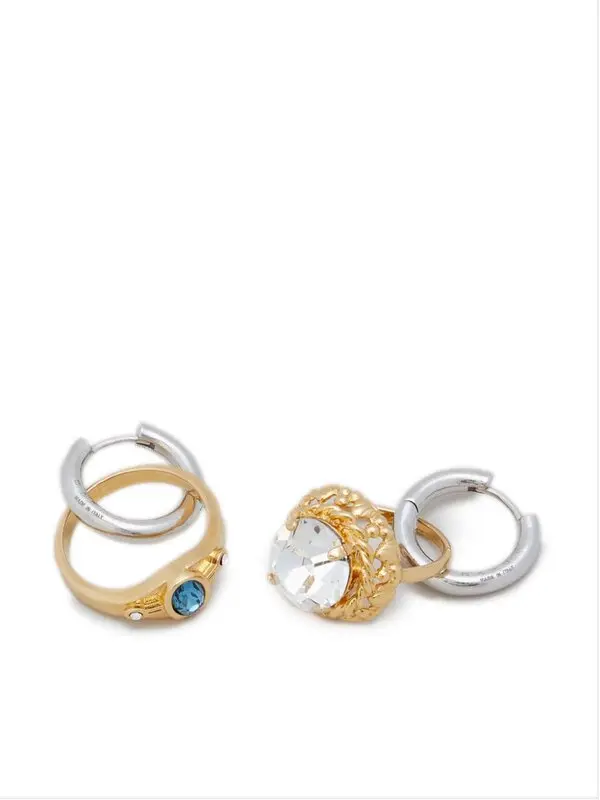 Marni Finger-ring Hoop Earrings