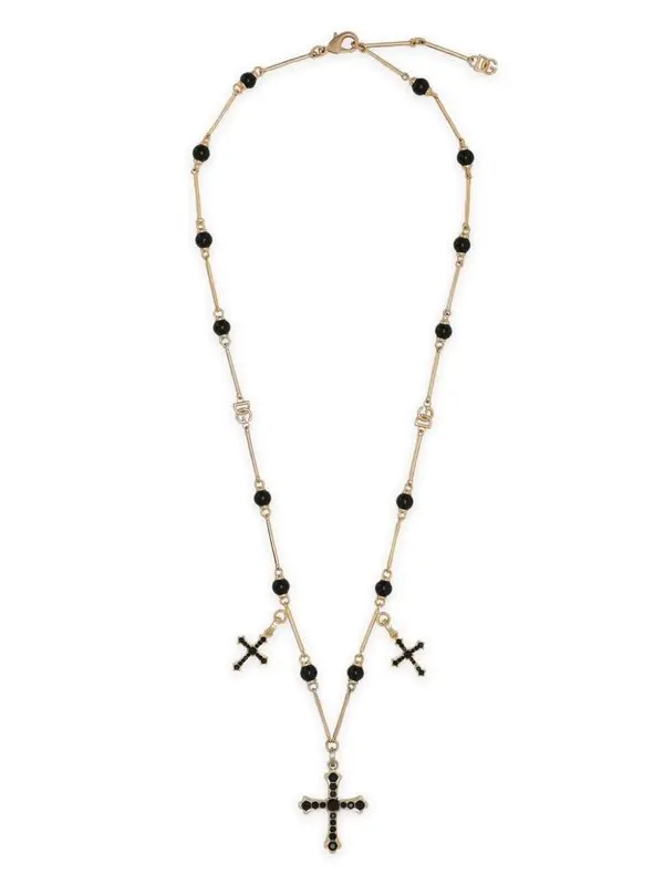 Dolce & Gabbana Cross-charm Rosary Necklace