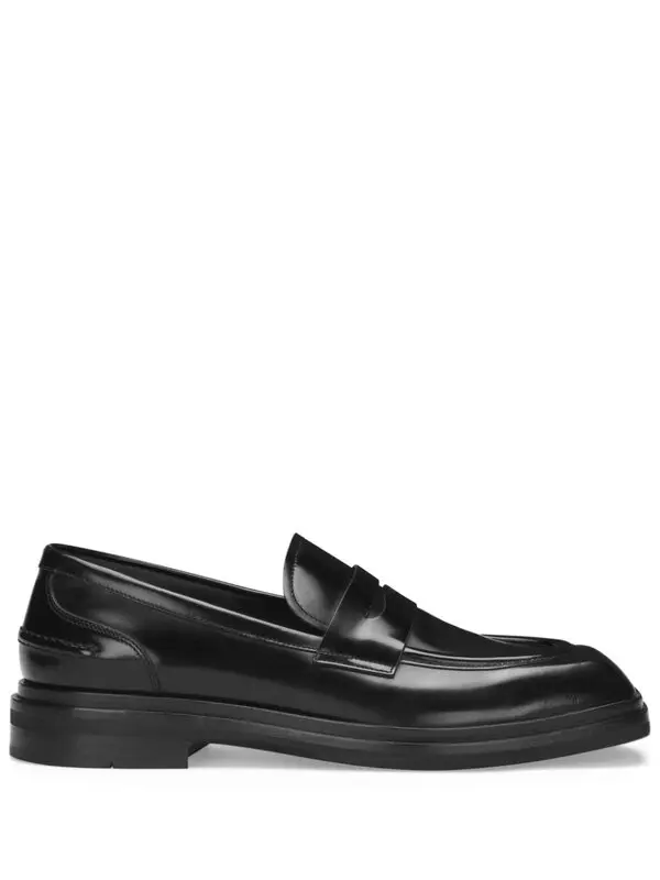 Dolce & Gabbana Square-toe Leather Loafers
