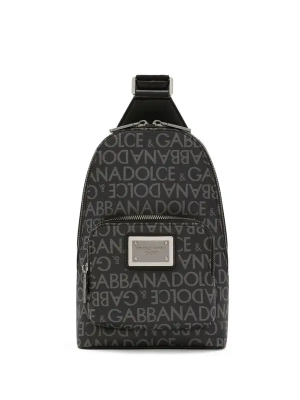 Dolce & Gabbana Logo-plaque Belt Bag - Black