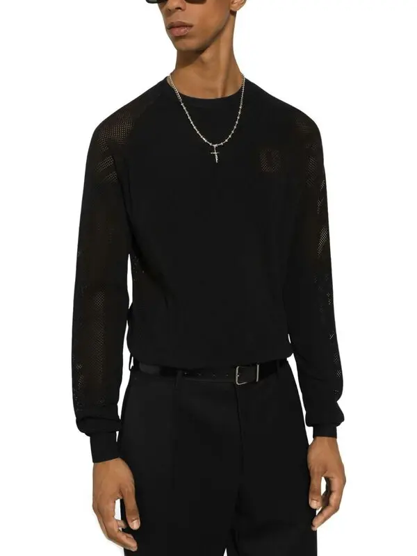 Dolce & Gabbana Cross-pendant Ball-chain Necklace